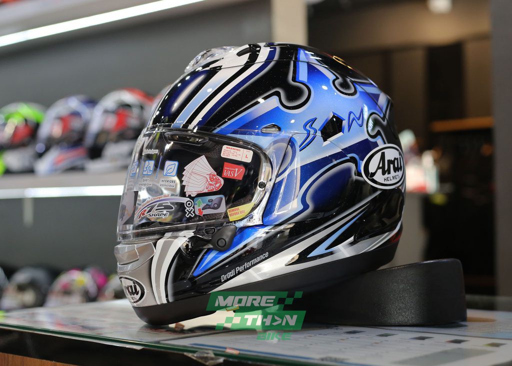 หมวกกันน็อค Arai รุ่น RX-7V EVO ลาย Nakano Shuriken Silver ...