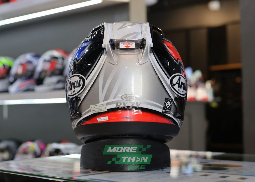 หมวกกันน็อค Arai รุ่น RX-7V EVO ลาย Nakano Shuriken Silver – หมวกกันน็อก ถุงมือ เสื้อการ์ด ...