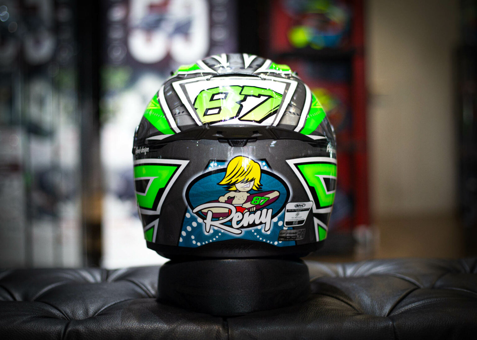 หมวกันน็อค NHK GP Prime Remy Gardner Grey/Green – MoreThanBikeShop