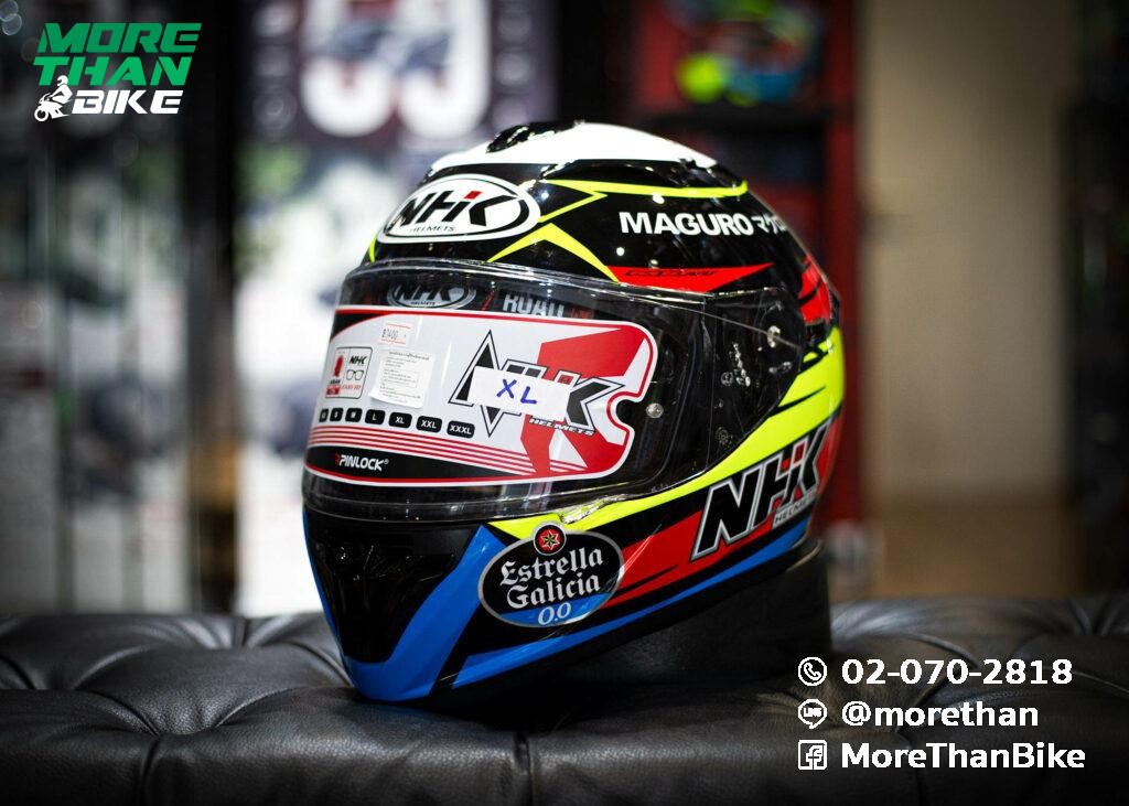 หมวกันน็อค NHK GP Prime Sergio Black – MoreThanBikeShop