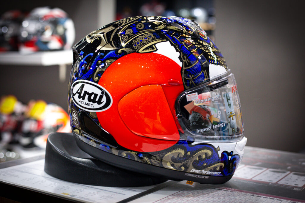 หมวกกันน็อค Arai รุ่น RX-7V Evo Samurai – หมวกกันน็อก ถุงมือ เสื้อการ์ด ...