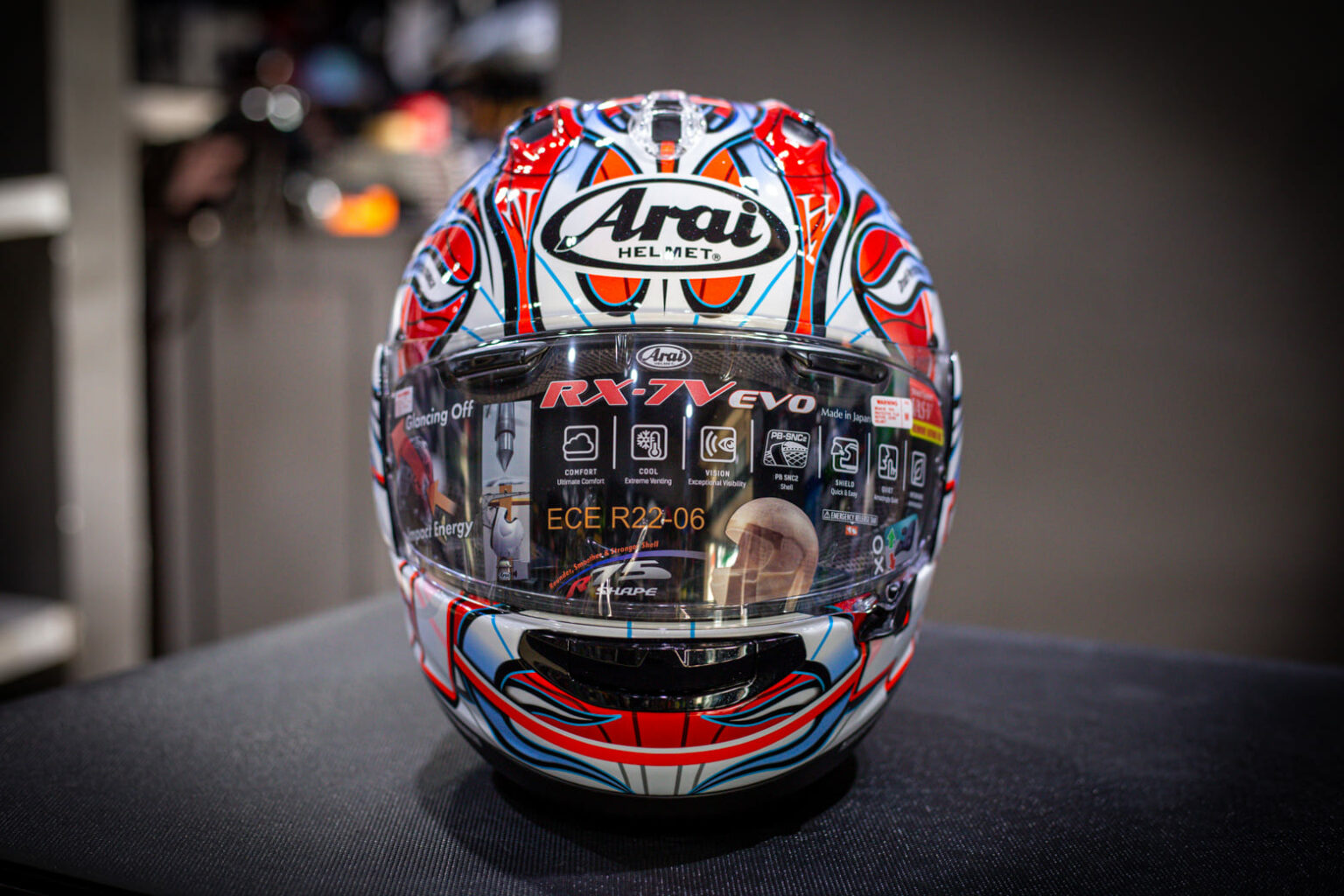 หมวกกันน็อค Arai รุ่น RX-7V EVO ลาย Haga WSBK – หมวกกันน็อก ถุงมือ ...