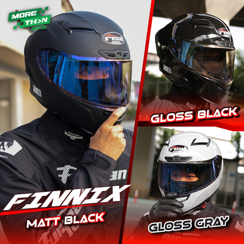 หมวกกันน็อค REAL รุ่น Finnix Plain Color – หมวกกันน็อก ถุงมือ เสื้อ ...