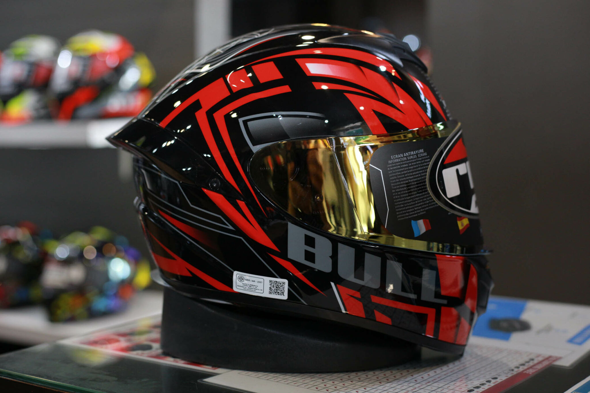 หมวกกันน็อค Real Thunder Toro OX Black/Red – MoreThanBikeShop