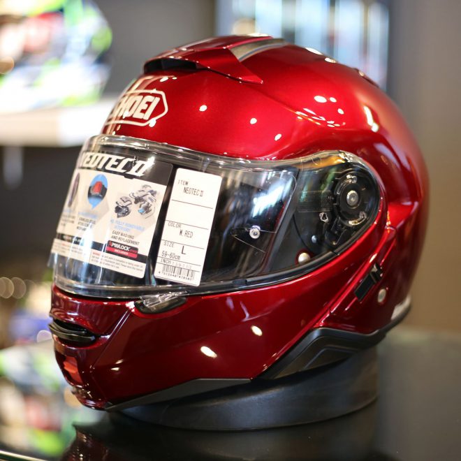 หมวกกันน็อค SHOEI NEOTEC II Red(Flip Up) – หมวกกันน็อค ถุงมือ เสื้อ ...