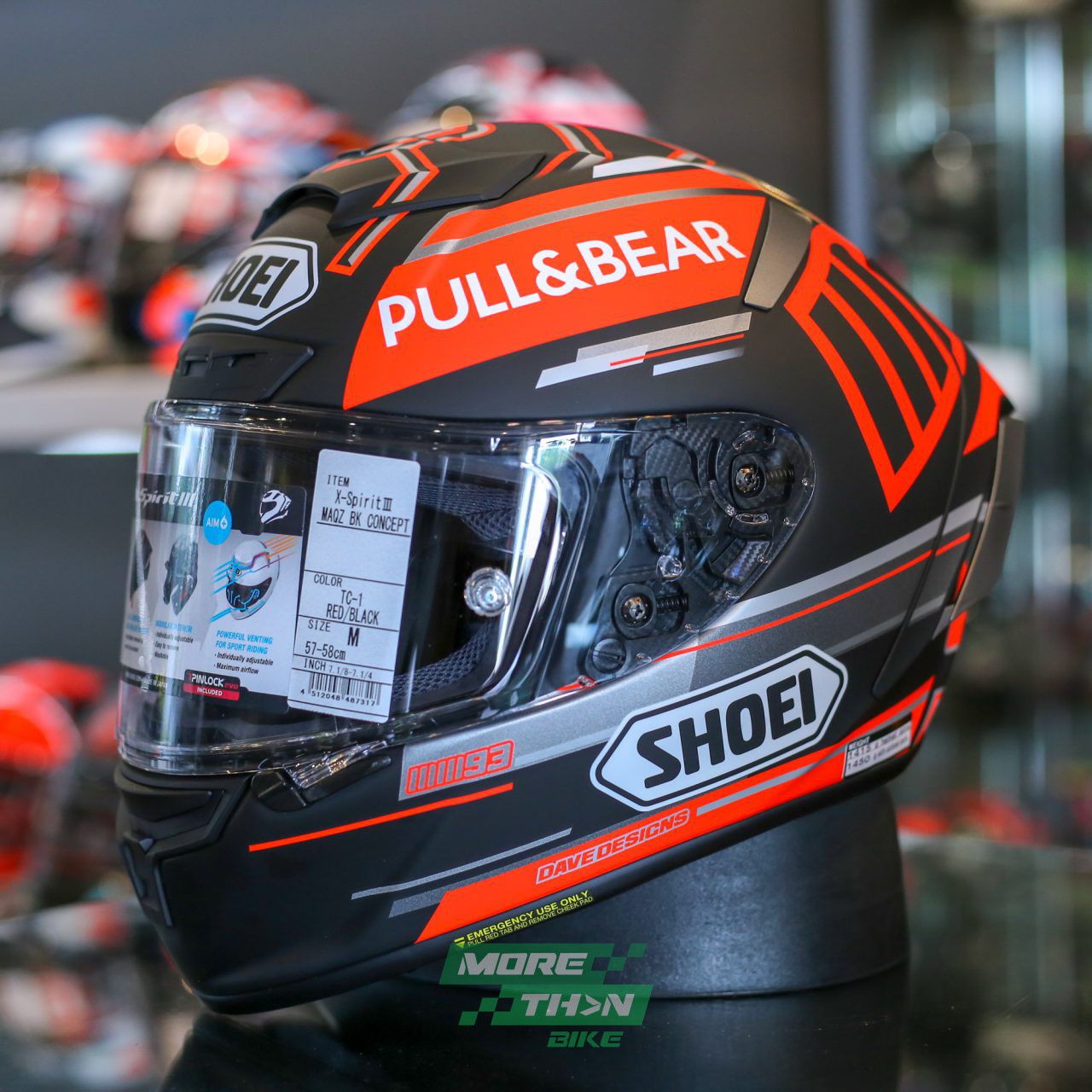 หมวกกันน็อค SHOEI รุ่น X-Spirit 3 Black Concept – หมวกกันน็อค ถุงมือ ...